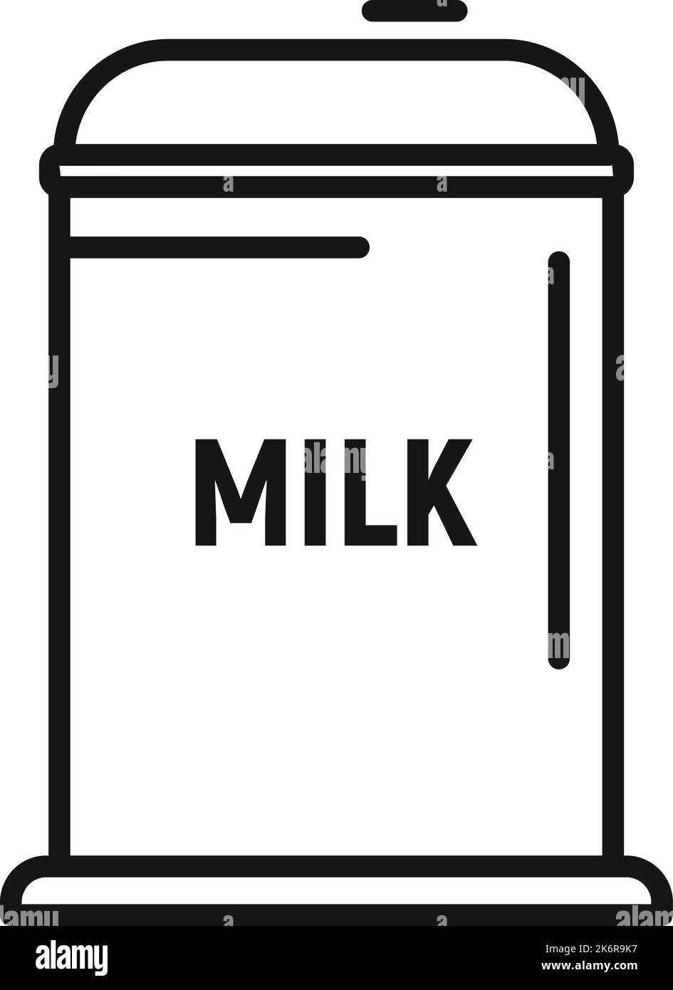Milk pot icon outline vector. Cheese production. Dairy process Stock ...