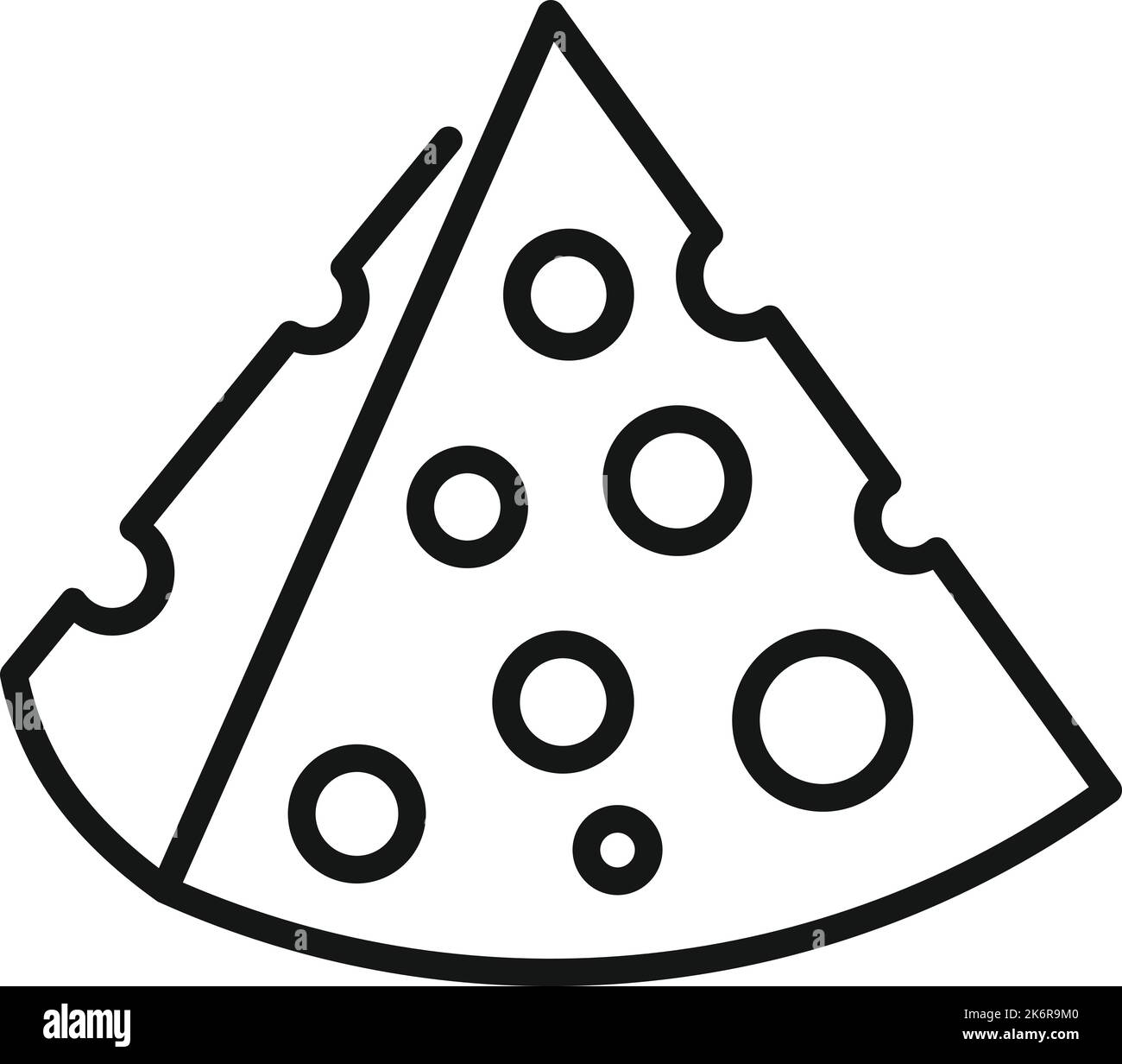 Good cheese icon outline vector. Milk factory. Butter process Stock ...