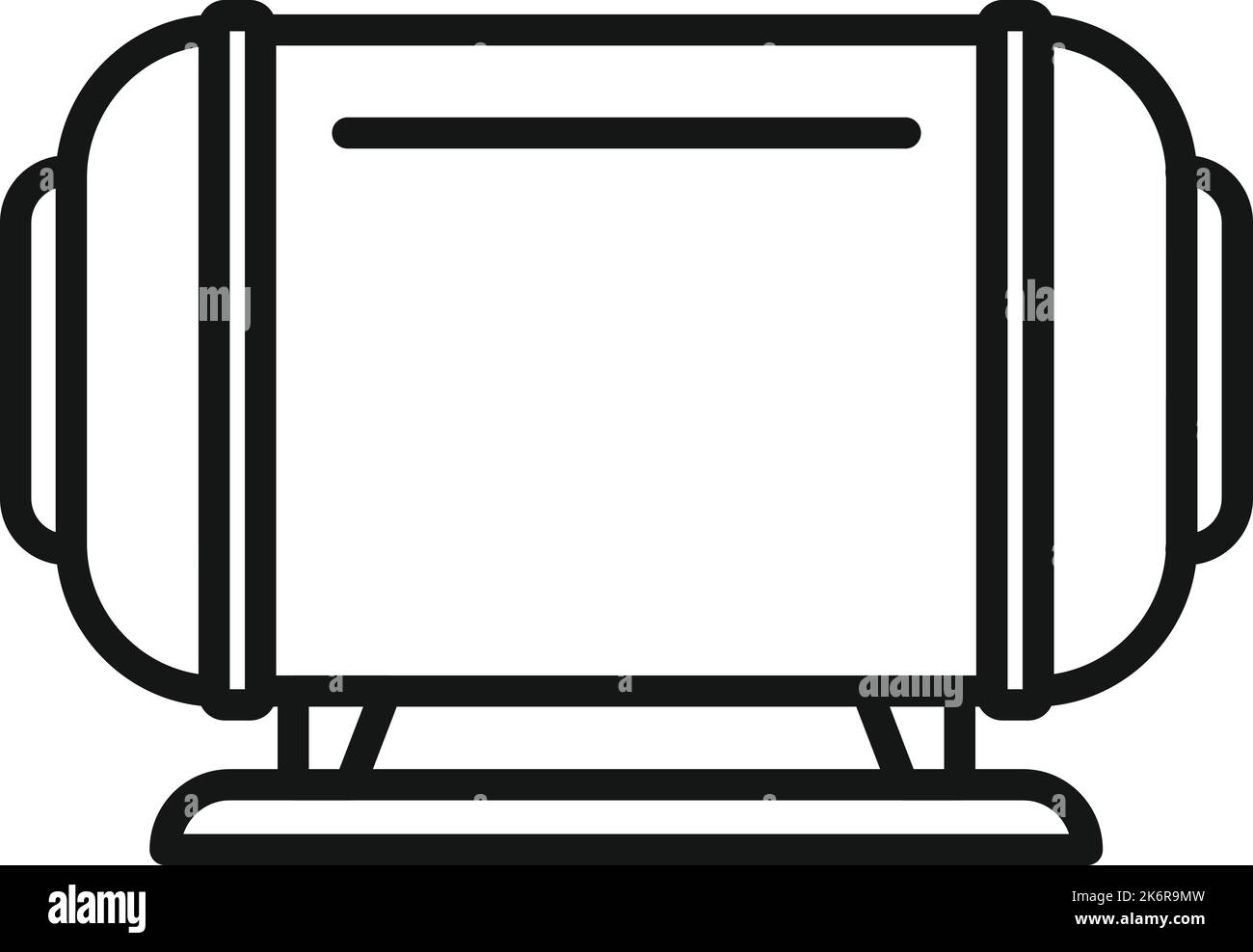 Milk tank icon outline vector. Food production. Dairy process Stock ...