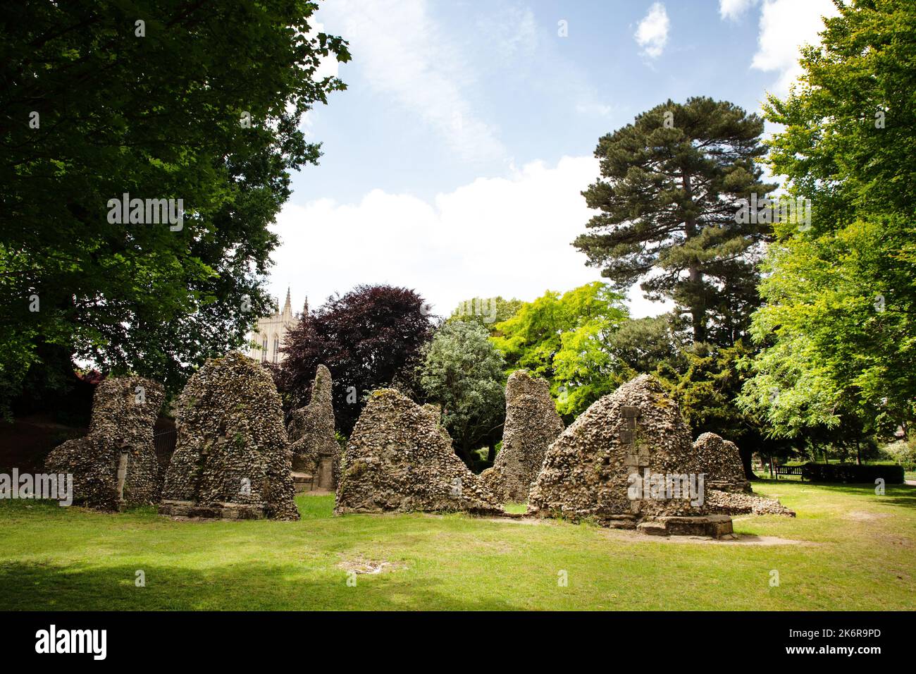 The Abbey Ruins in bury st edmunds park grounds was once one of the ...