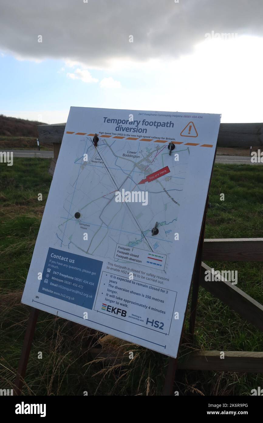 HS2 High-speed rail. Warwickshire. England Stock Photo - Alamy