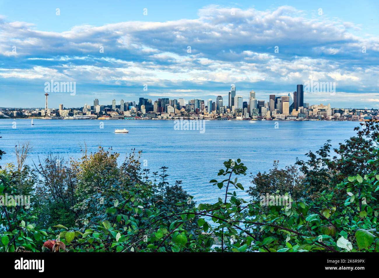 A view of the skyline in Seattle, Washingotn. Architecture shot Stock ...