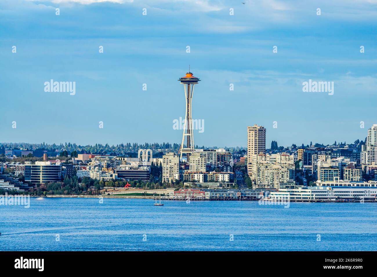 A view of the skyline in Seattle, Washingotn. Architecture shot Stock ...
