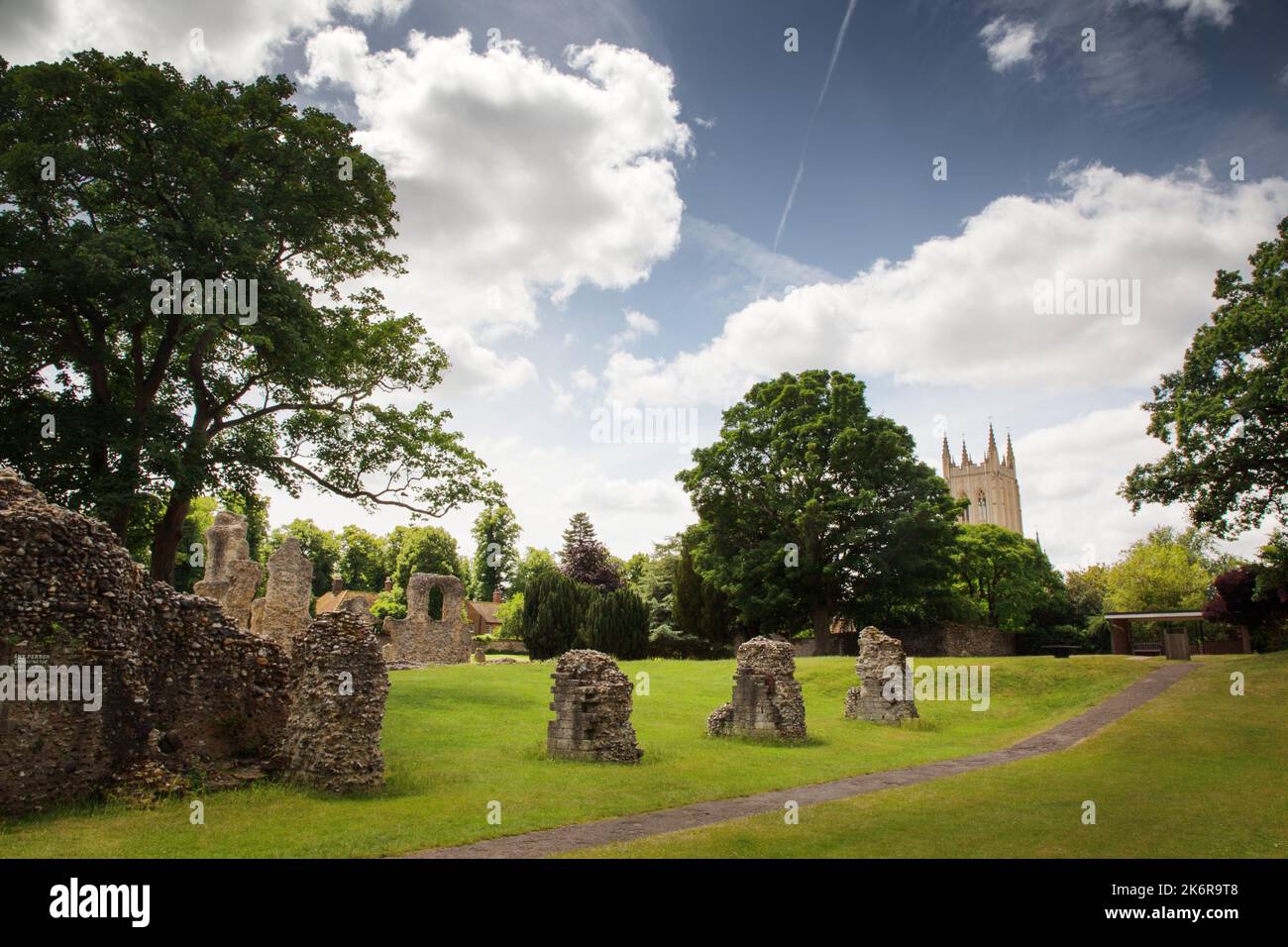 The Abbey Ruins in bury st edmunds park grounds was once one of the ...