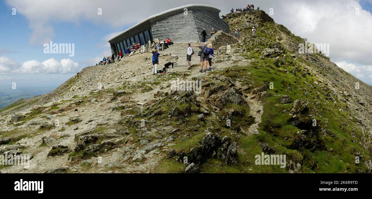 Panorama, Hafod Eryri, Yr Wyddfa, Snowdon Mountain, Summit, Snowdonia ...