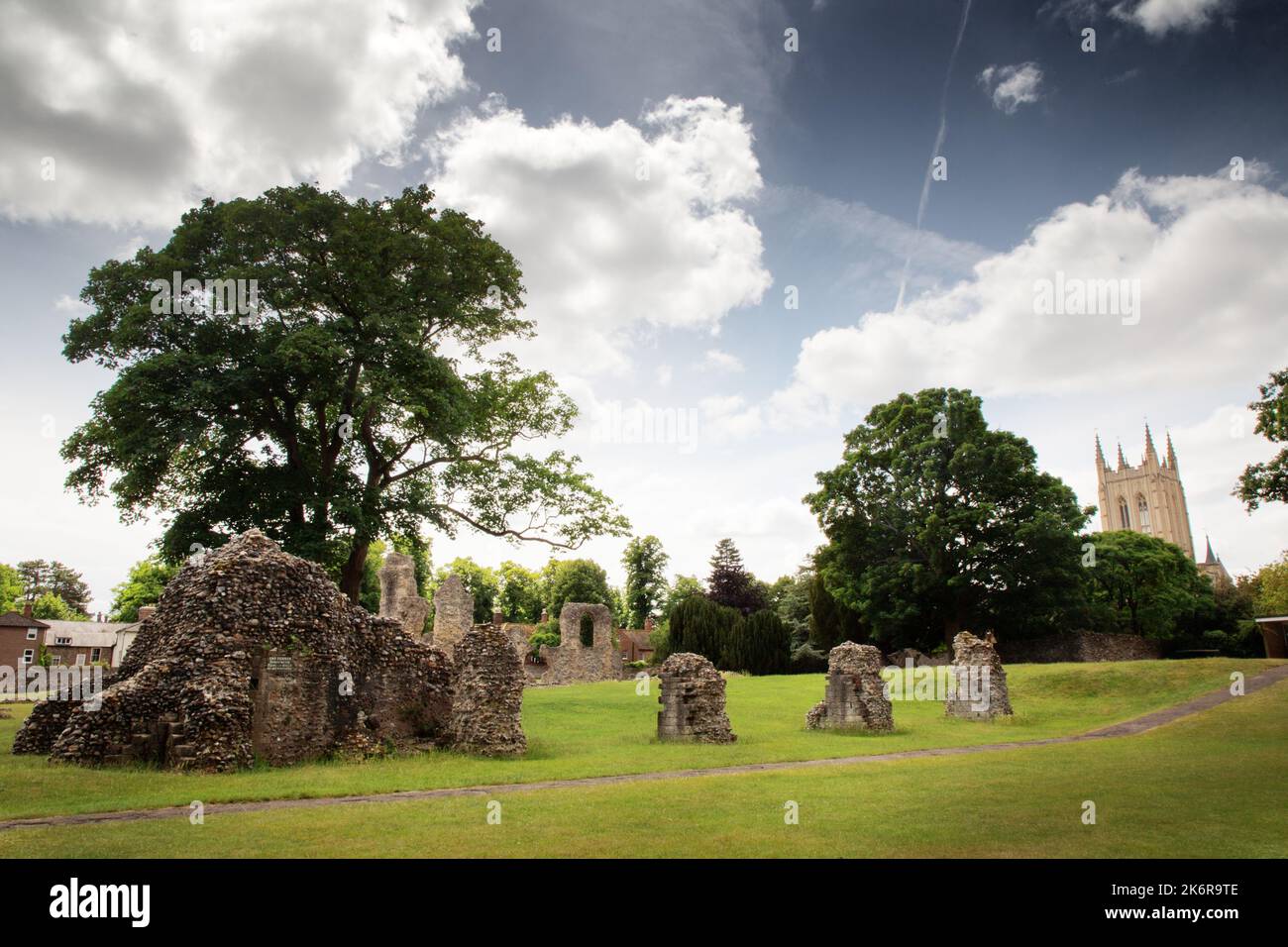 The Abbey Ruins in bury st edmunds park grounds was once one of the ...