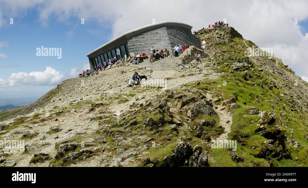 Panorama, Hafod Eryri, Yr Wyddfa, Snowdon Mountain, Summit, Snowdonia ...