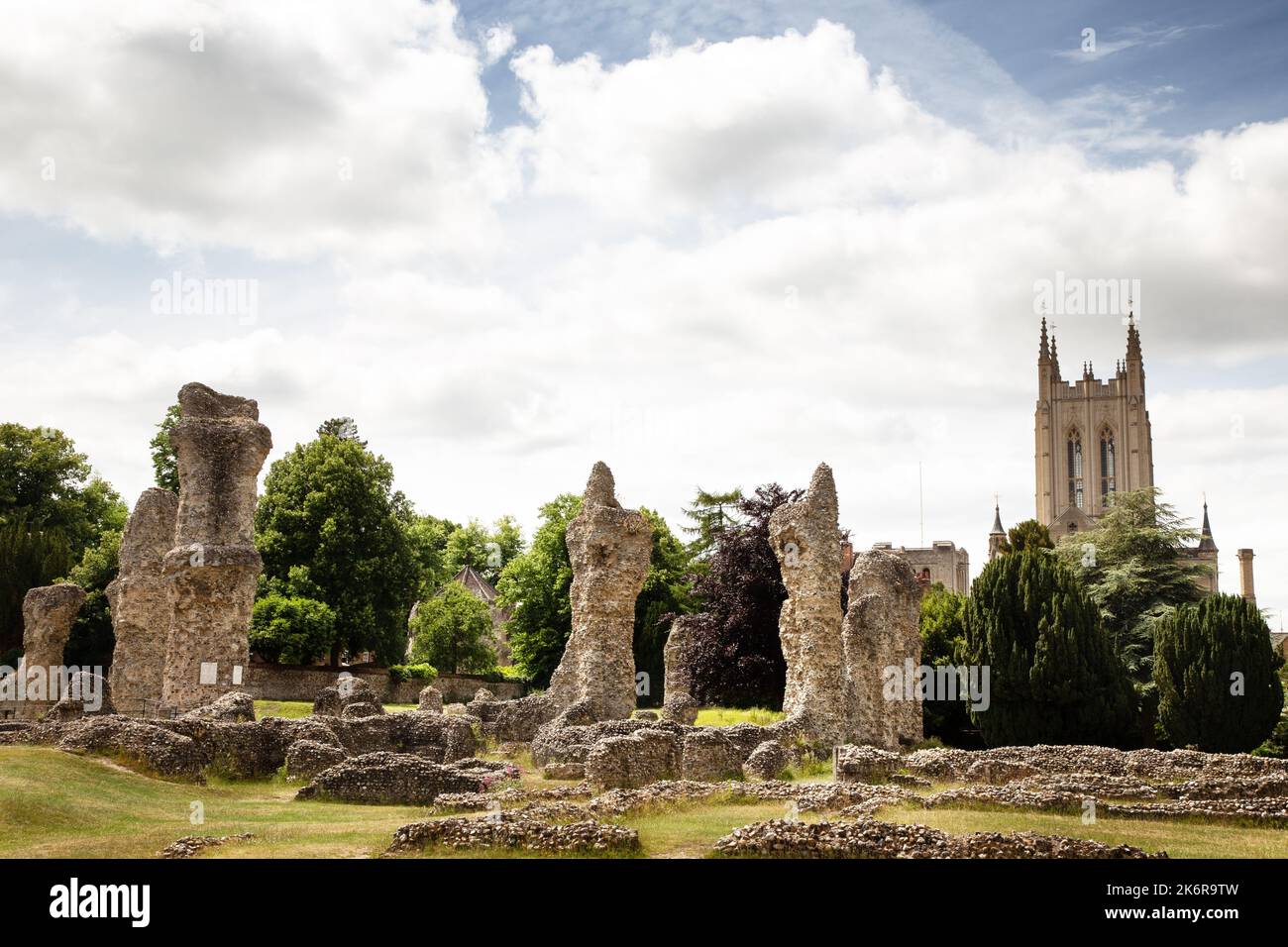 The Abbey Ruins in bury st edmunds park grounds was once one of the ...