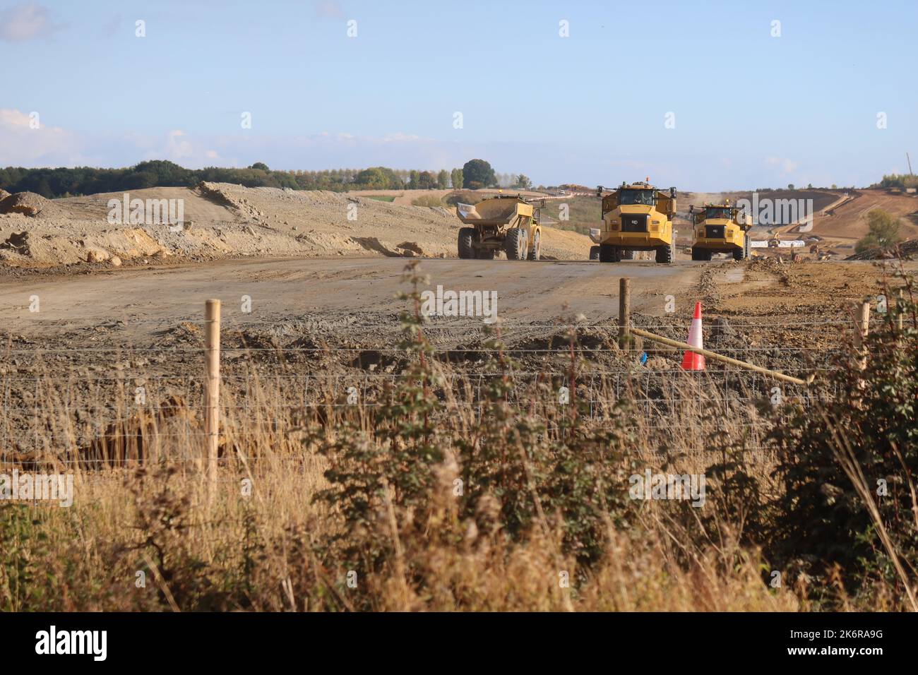HS2 High-speed rail. Warwickshire. England Stock Photo - Alamy