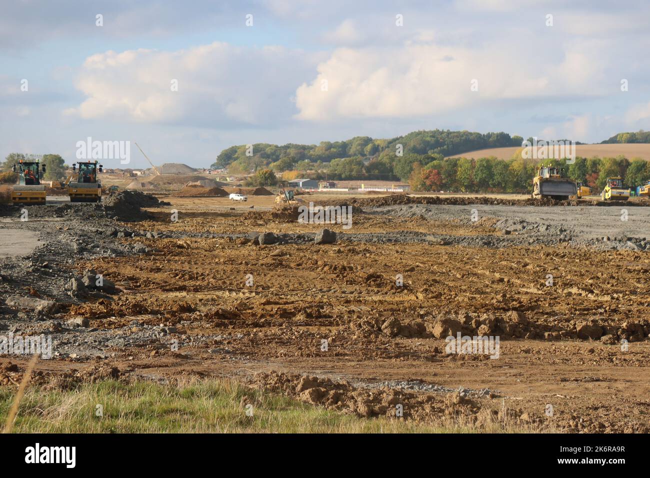 HS2 High-speed rail. Warwickshire. England Stock Photo - Alamy
