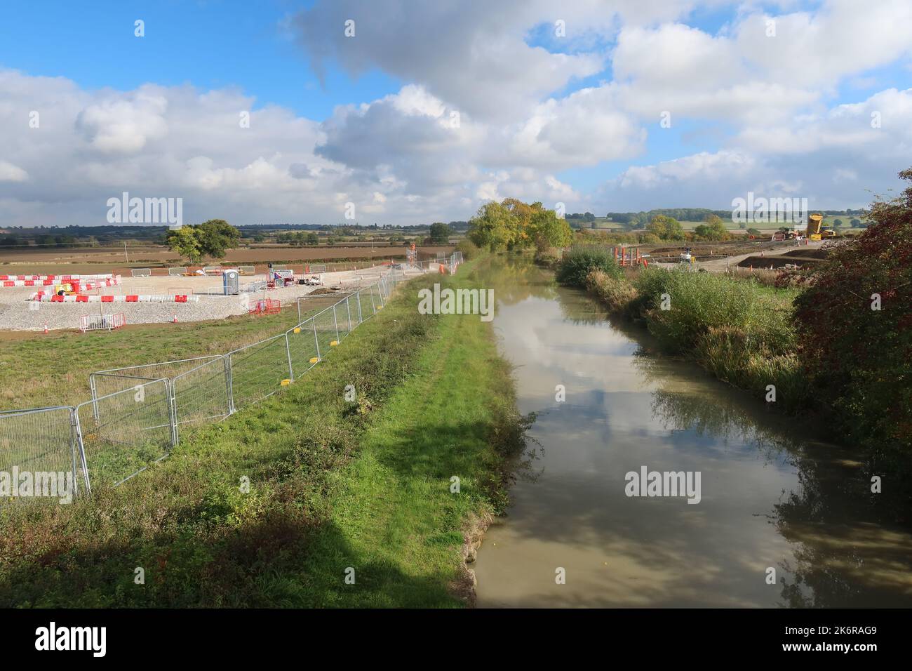 HS2 High-speed rail. Warwickshire. England Stock Photo - Alamy
