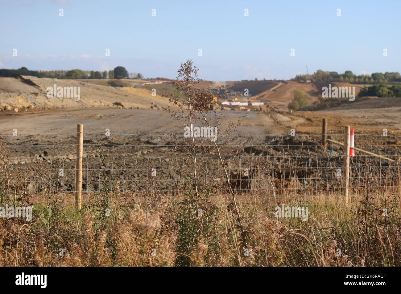 HS2 High-speed rail. Warwickshire. England Stock Photo - Alamy