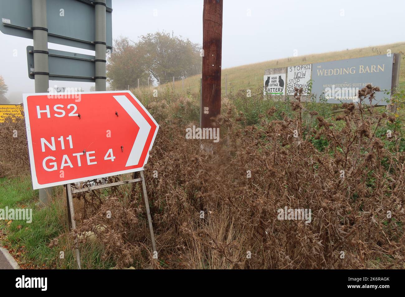 HS2 High-speed rail. Warwickshire. England Stock Photo - Alamy