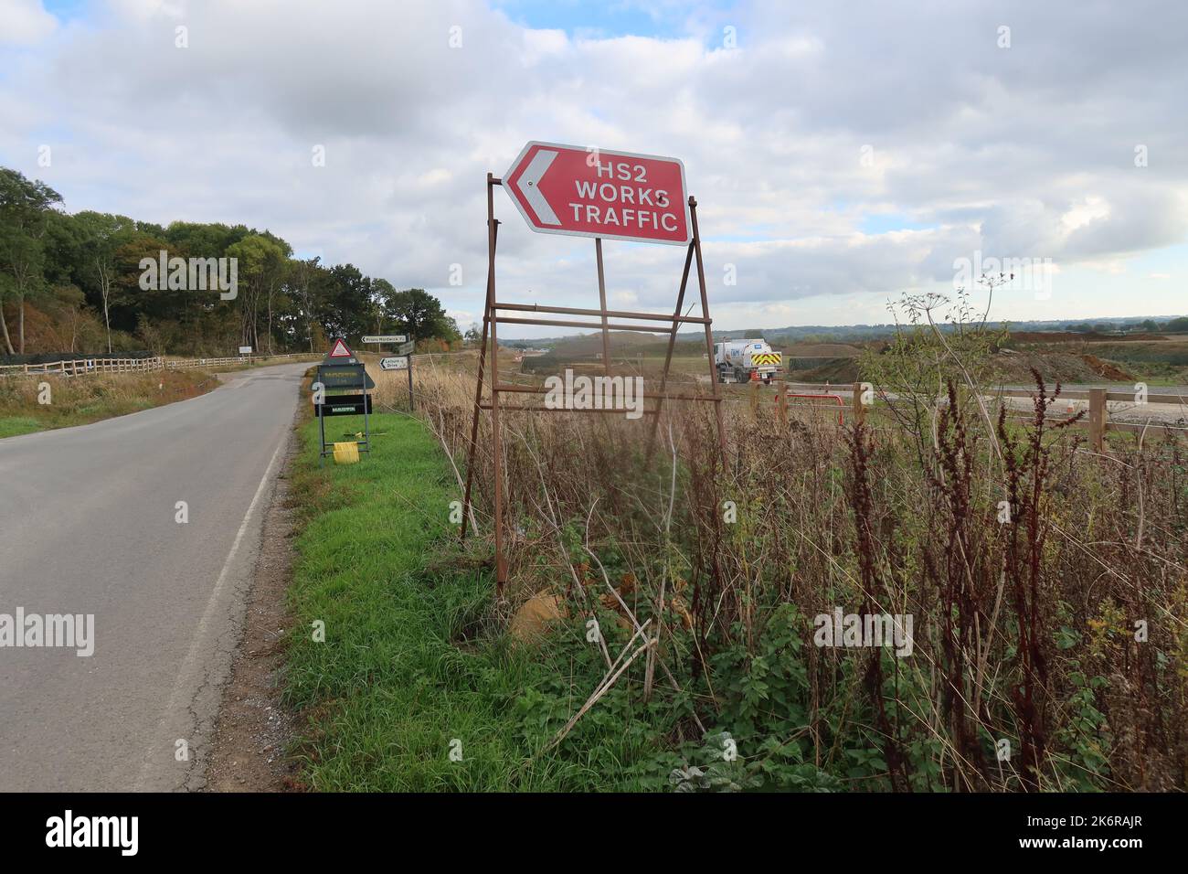 HS2 High-speed rail. Warwickshire. England Stock Photo - Alamy