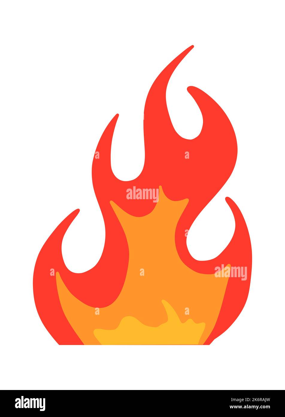 Fire flame. Cartoon bonfire collection. Vector burn fireplace set Stock ...