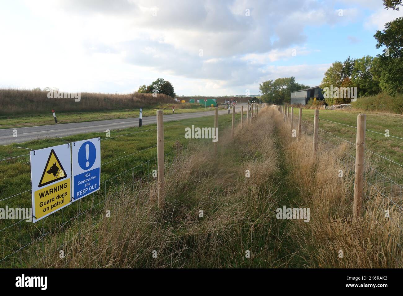 HS2 High-speed rail. Warwickshire. England Stock Photo - Alamy