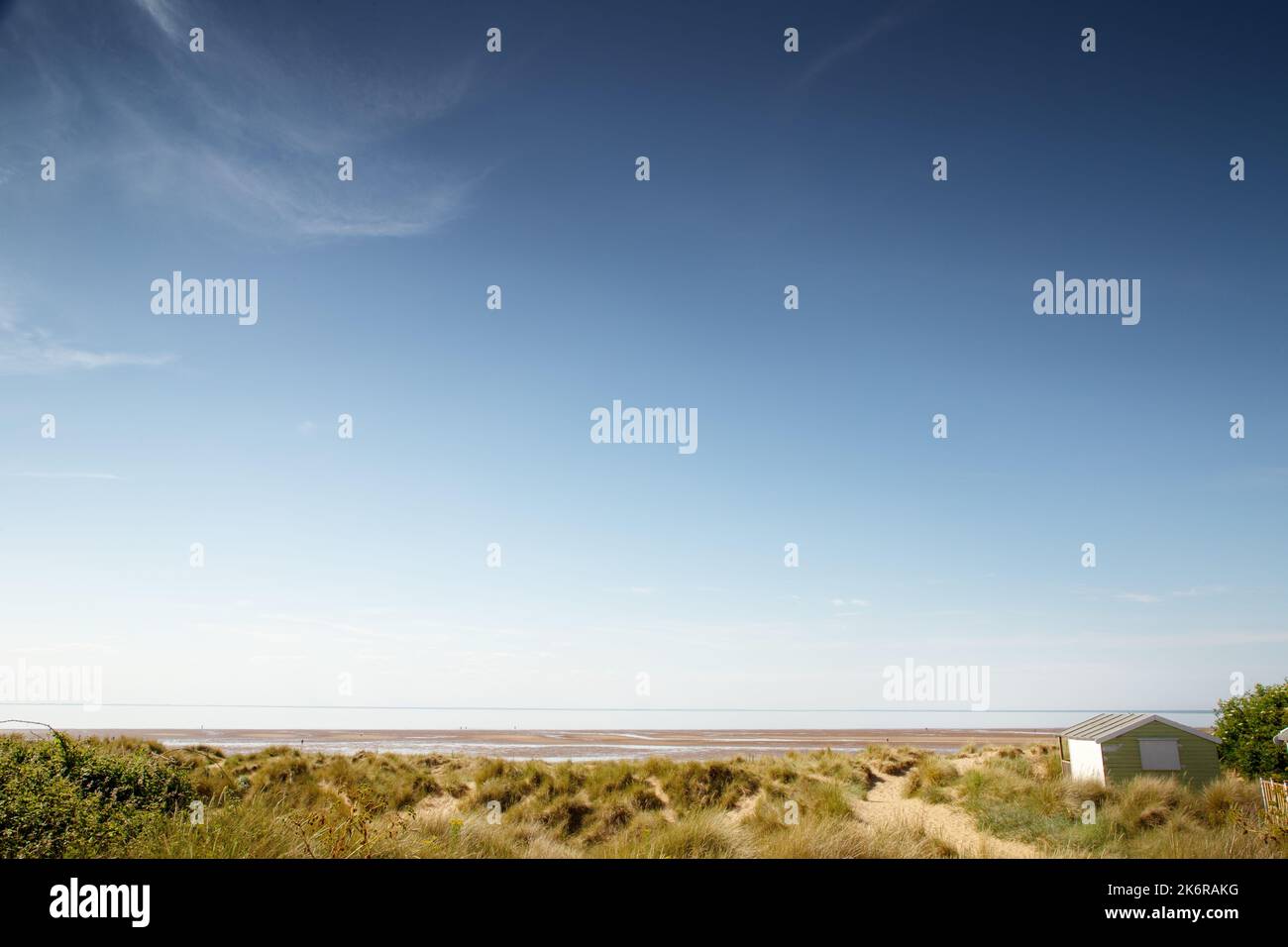 beach huts along the costline of Hunstanton in england Stock Photo - Alamy