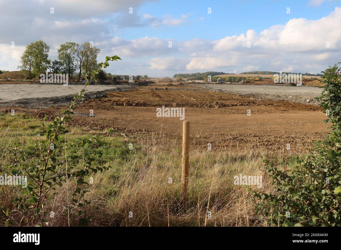 HS2 High-speed rail. Warwickshire. England Stock Photo - Alamy