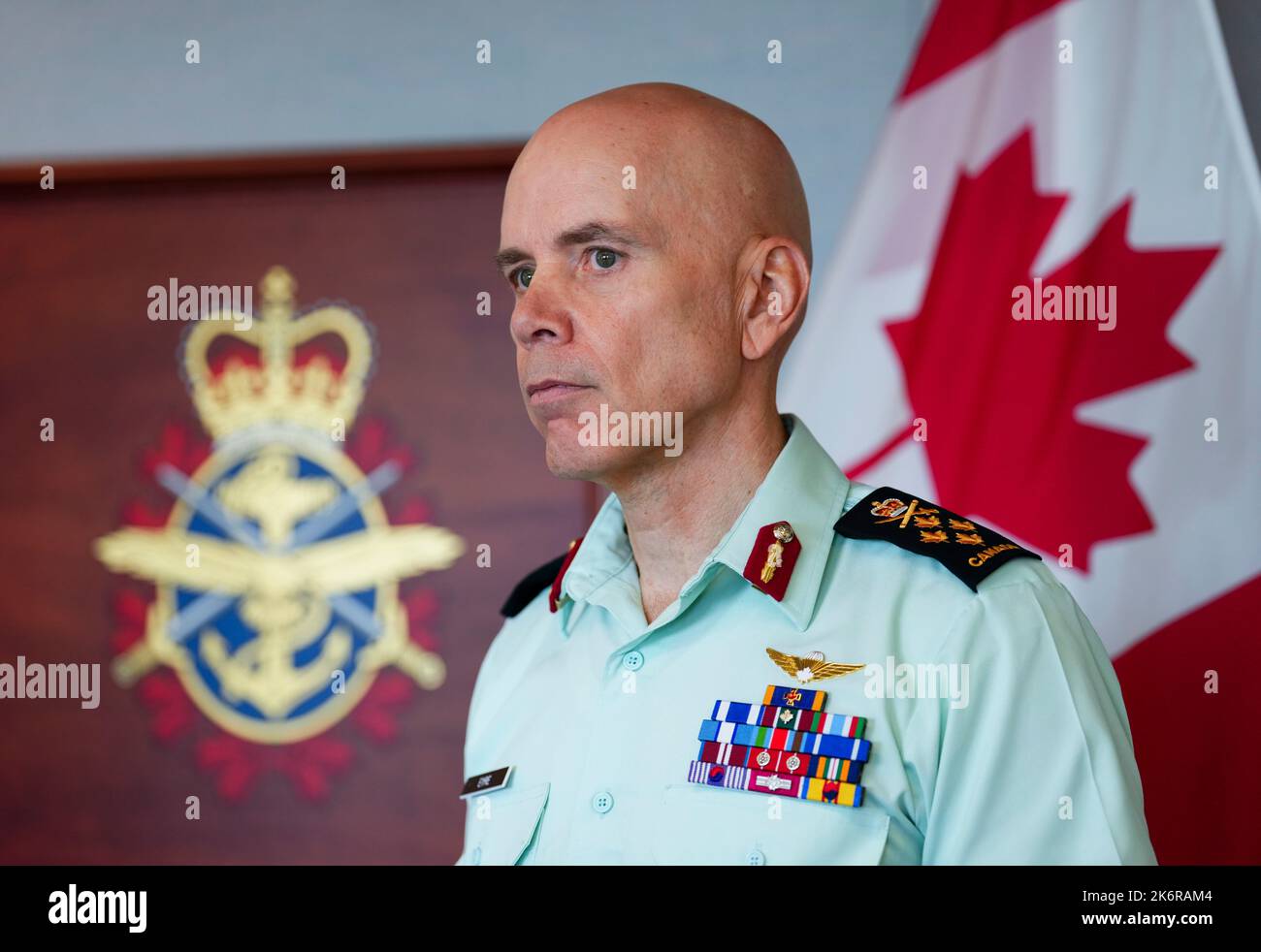 Chief of Defence Staff Gen. Wayne Eyre takes part in an interview with ...