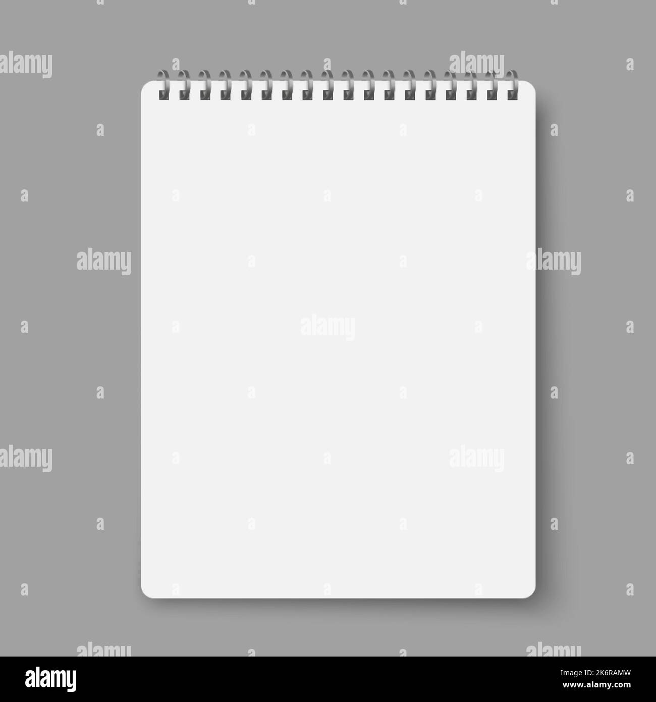 Notebook line squared dot. Diary template. Notepad empty page set ...