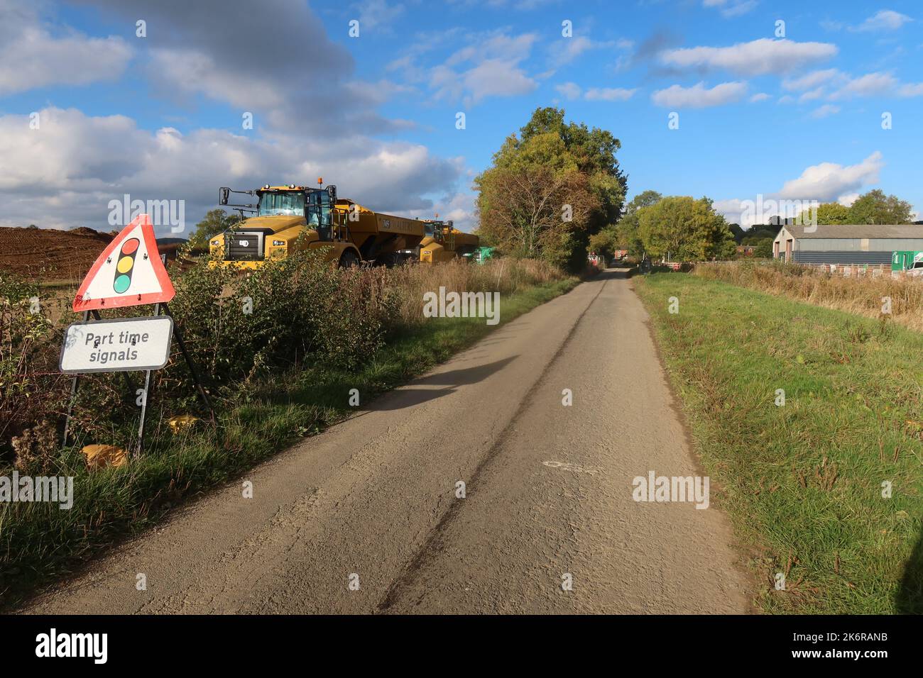 HS2 High-speed rail. Warwickshire. England Stock Photo - Alamy
