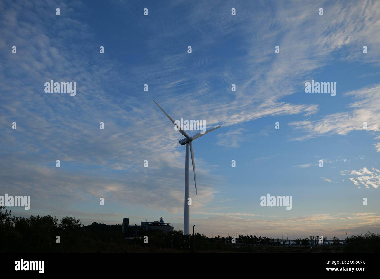 wind turbine landscape Stock Photo - Alamy