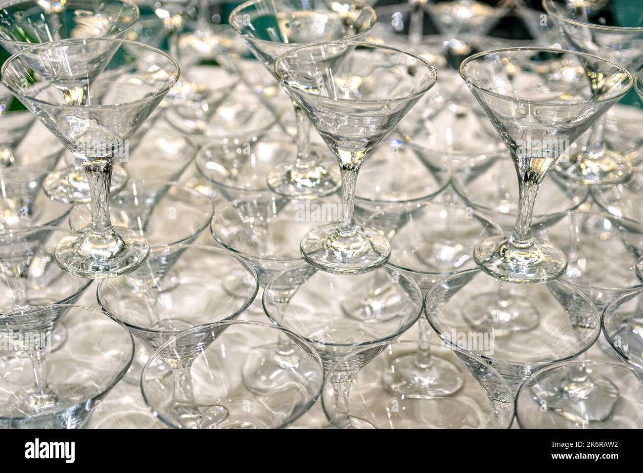 Champagne pyramid glasses hi-res stock photography and images - Alamy