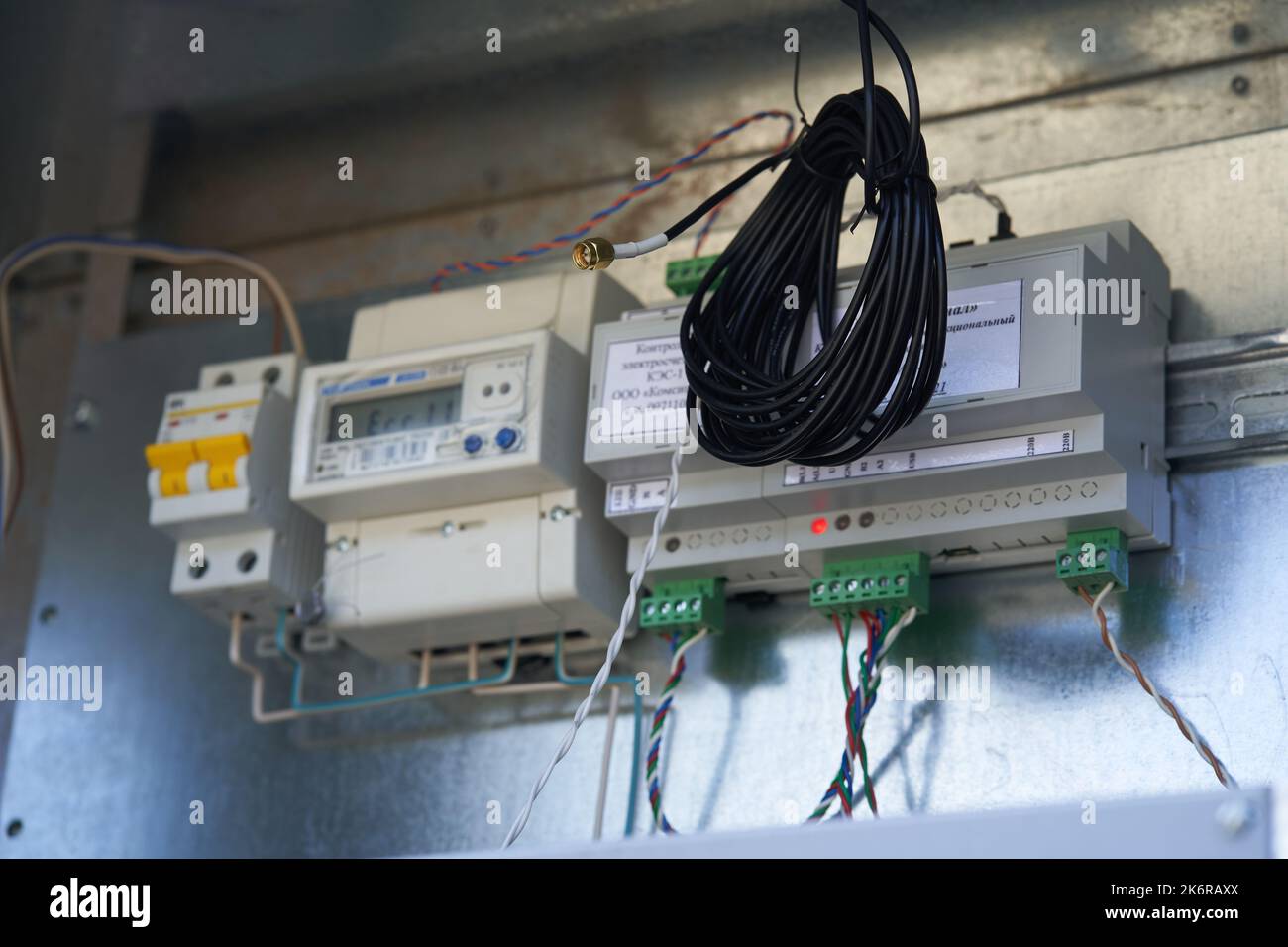 Automated power supply and distribution system. Electrical boxes with ...
