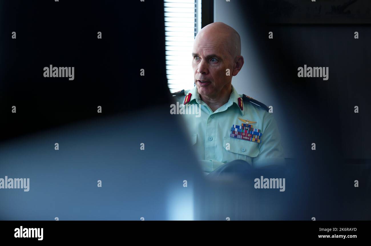 Chief of Defence Staff Gen. Wayne Eyre takes part in an interview with ...