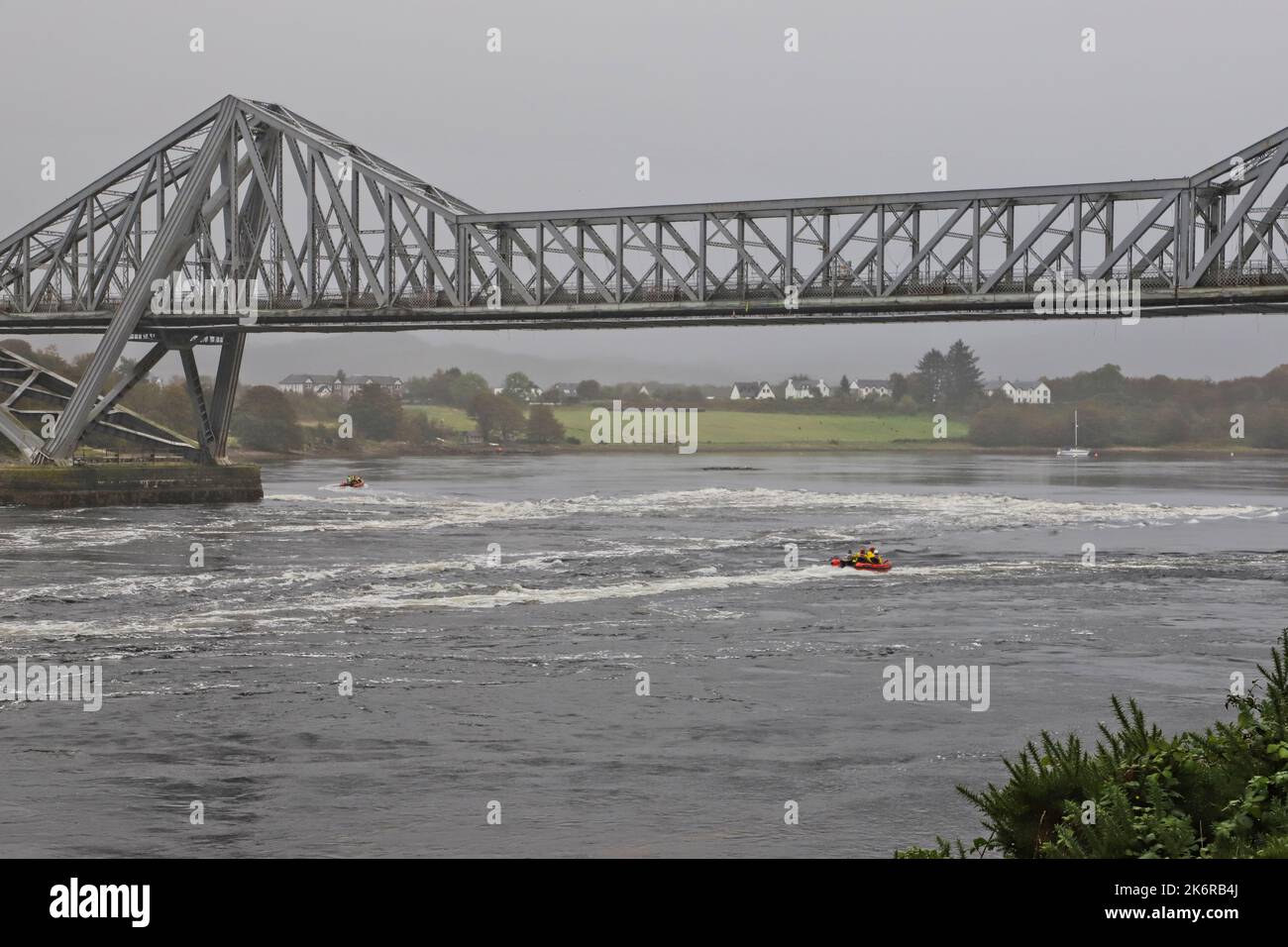 Connel Bridge and Falls of Lora, Loch Etive Argyll Scotland October ...
