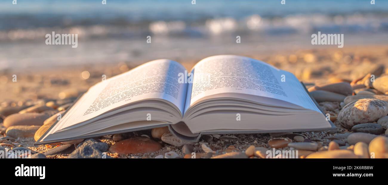 Book on the beach hi-res stock photography and images - Alamy