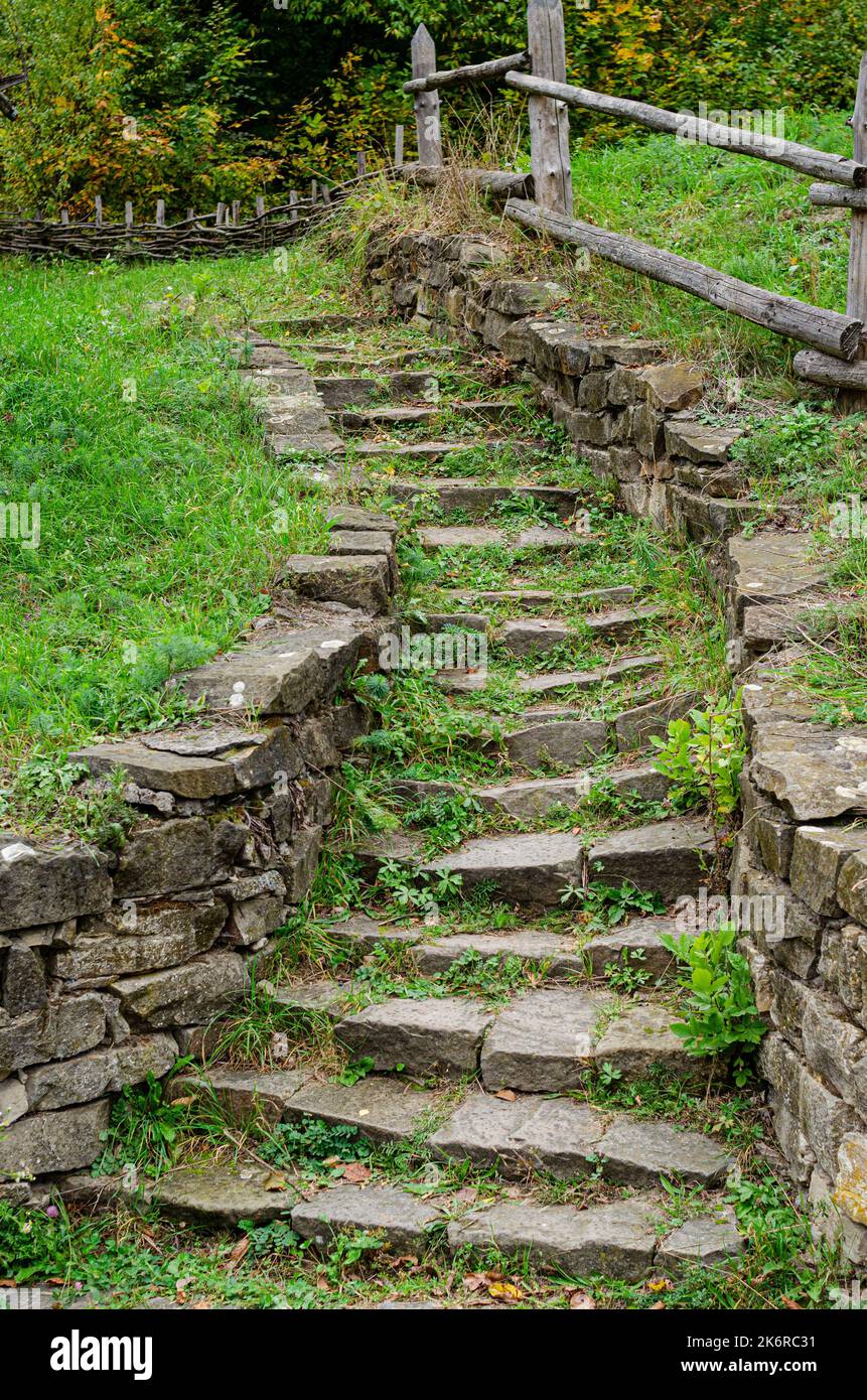 Places of summer stone staircase hi-res stock photography and images ...