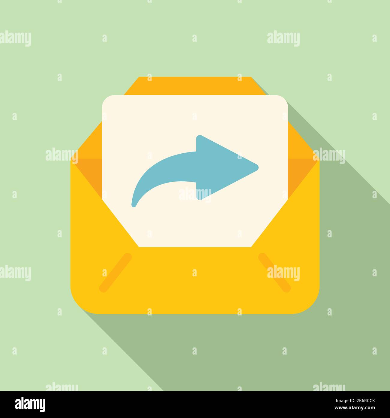 Mail report icon flat vector. Analysis chart. Document data Stock ...