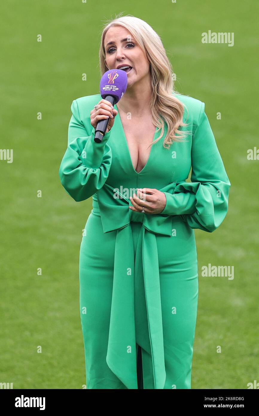 Lizzie Jones MBE sings the English National anthem “ God save the King ...