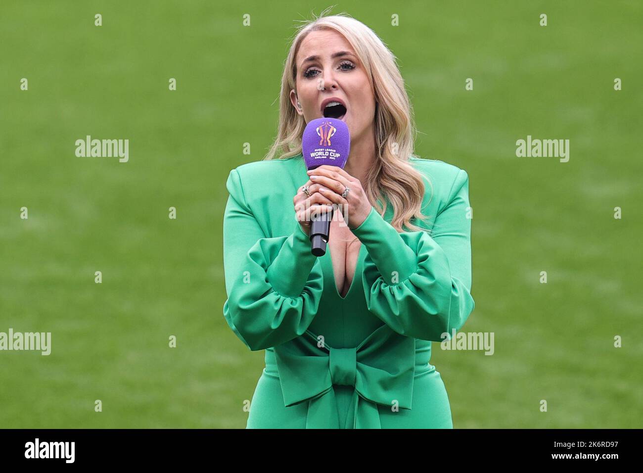 Lizzie Jones MBE sings the English National anthem “ God save the King ...