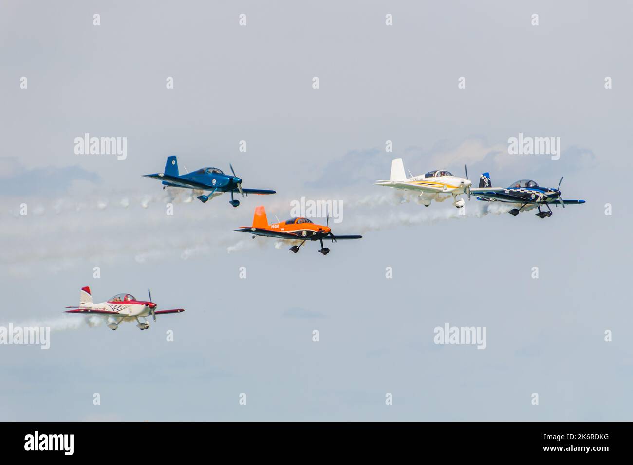 sky squadron performing in Copacabana in Rio de Janeiro, Brazil ...