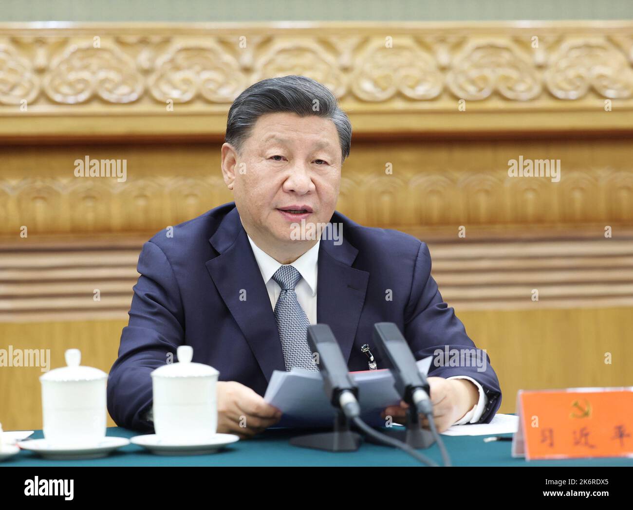 Beijing, China. 15th Oct, 2022. Xi Jinping delivers an important speech ...