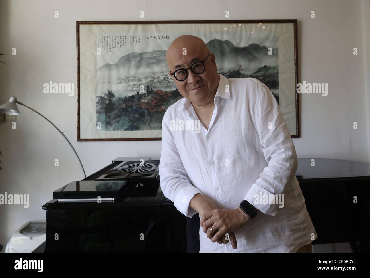 Portrait of opera singer Tian Haojiang, in Kowloon Tong. 07OCT22 SCMP ...