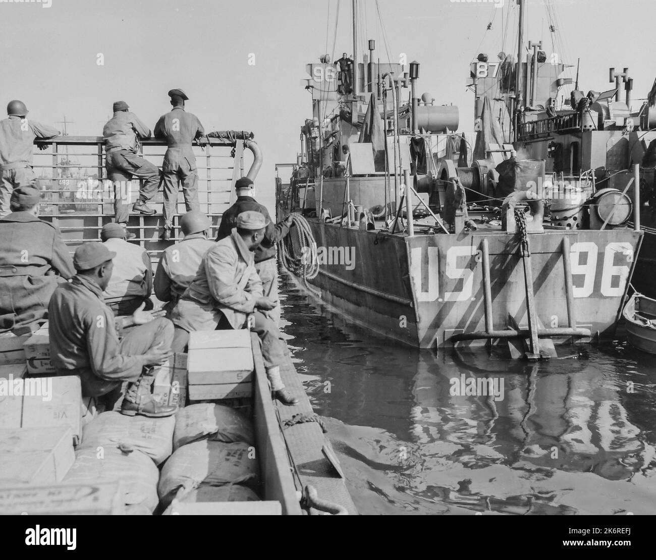 Food supply in the army Black and White Stock Photos & Images - Alamy