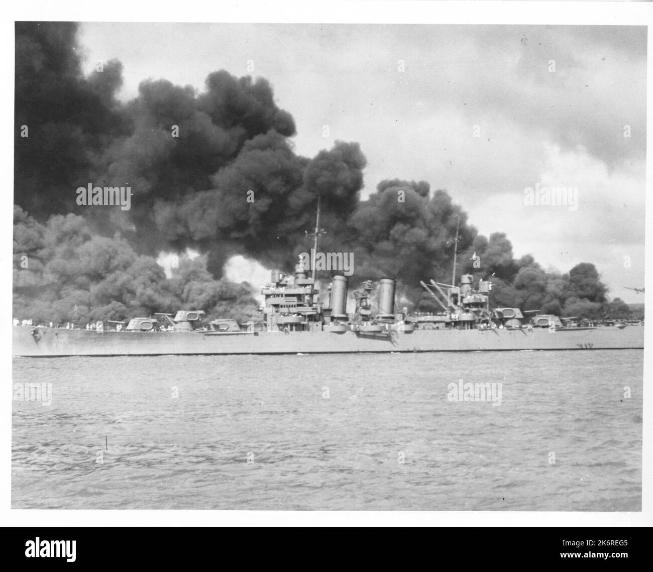 Photograph of the USS Phoenix after the Japanese Attack on Pearl ...