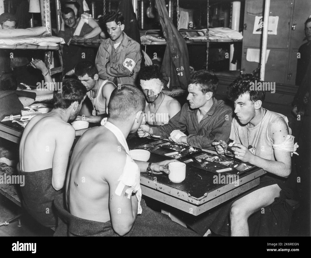 Photograph of Soldiers Having a MealHaving a meal Stock Photo - Alamy