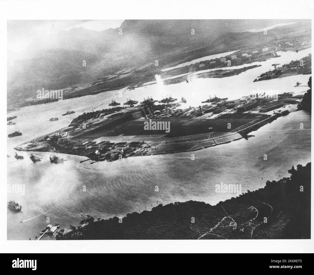 Captured Japanese Photograph Taken during the Attack on Pearl ...