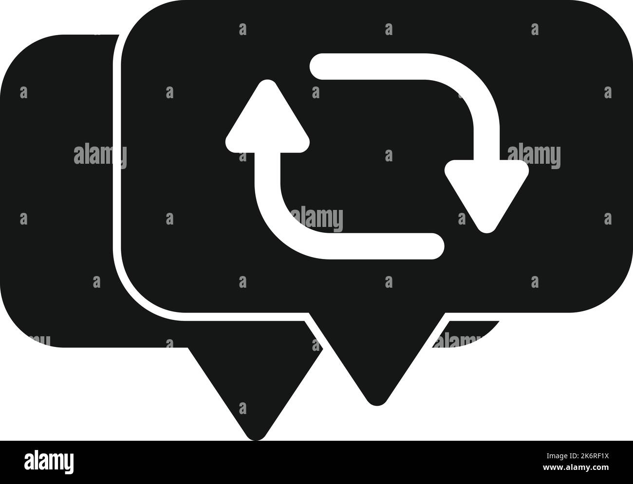 Chart repost icon simple vector. Repost graphic. Data document Stock ...