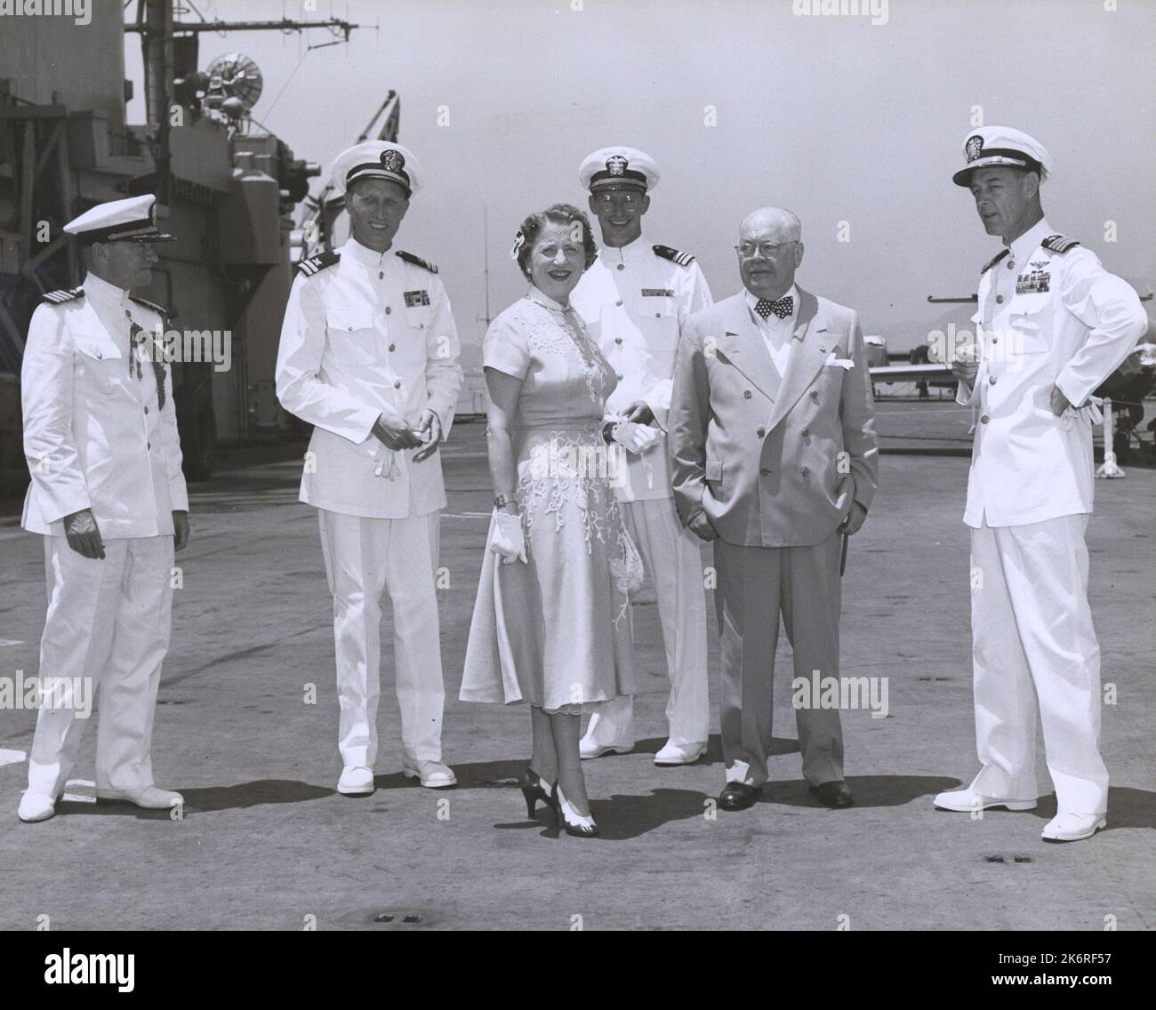 American Ambassador to Brazil, James Scott Kemper, aboard the USS ...