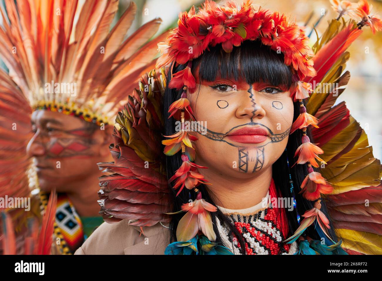 Paris, France. 15th Oct, 2022. Indigenous tribal leaders from the ...