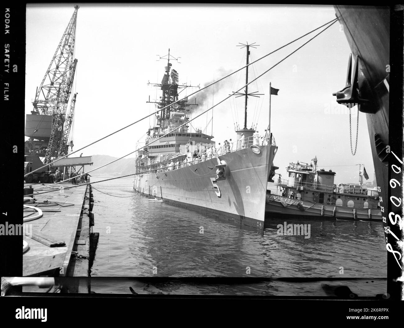 Photograph of the USS Oklahoma City. CLG-5 / CL-91 / CG-5. 1958 - 1981 ...