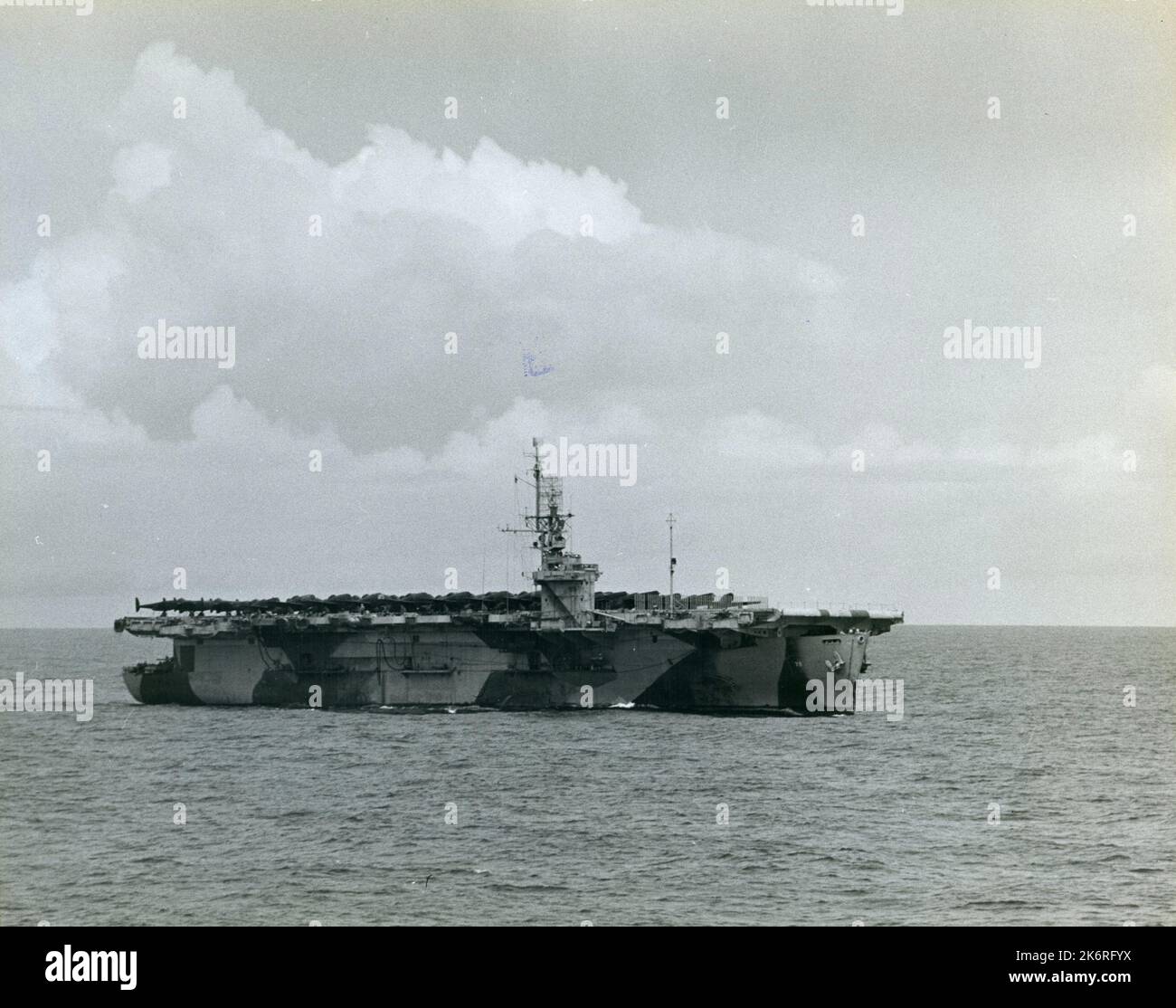 Photograph of the USS Tulagi (CVE-72)"USS TULAGI (CVE-72) taken from ...