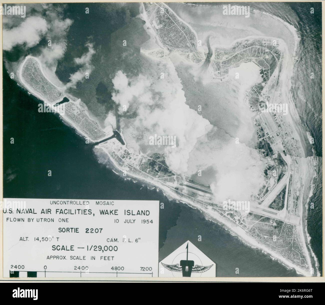 Vertical of NAF Wake Island Stock Photo - Alamy