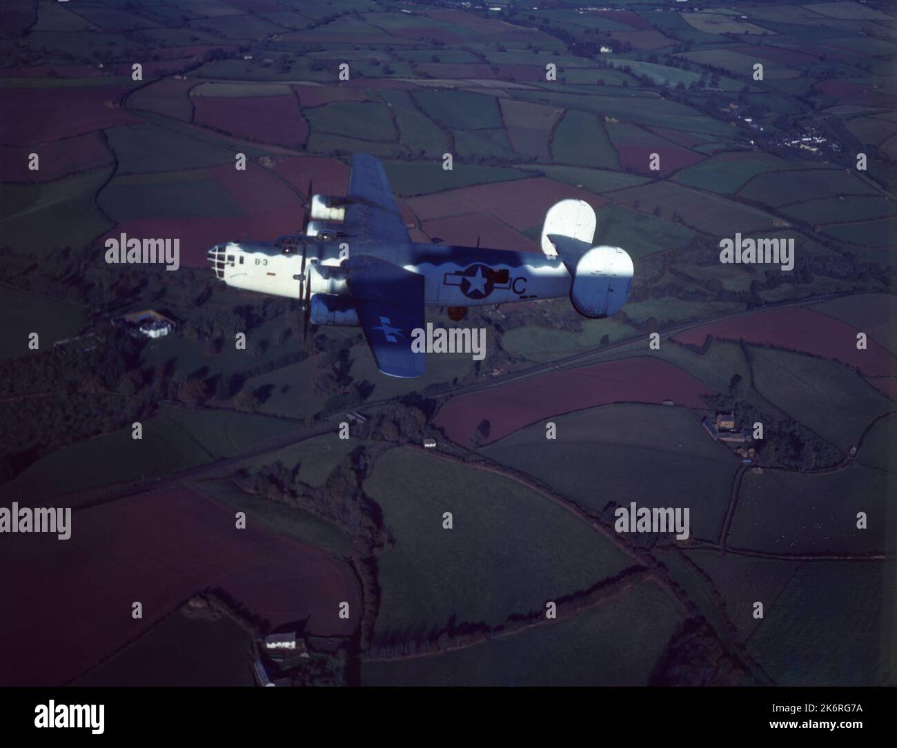 Caption on Negative Sleeve: "High over the beautiful English ...