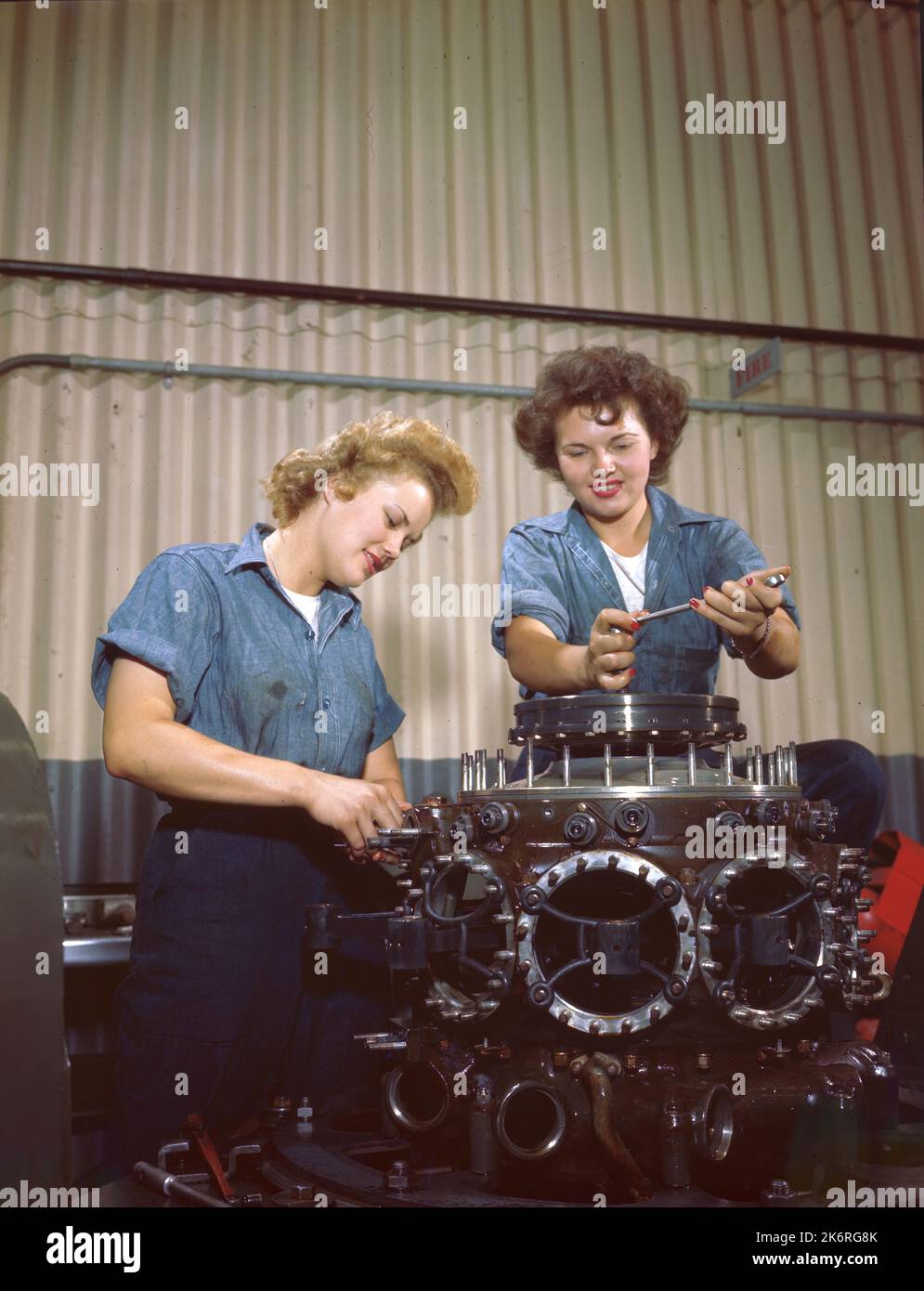 "Two WAVES, Elaine Olsen, SN2/c, (left) USN, and Ted Snow, SN2/c, USN ...